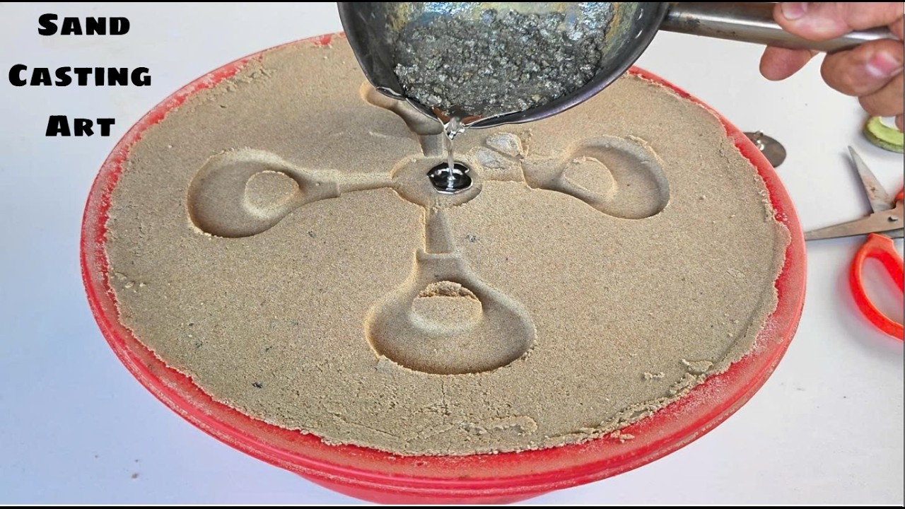 Oddly Satisfying Sand Casting Art - YouTube