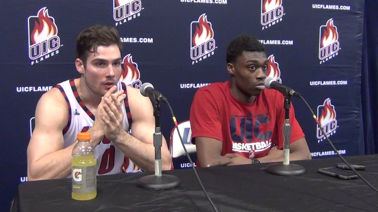 UIC's Jake Wiegand & Tai Odiase press conference 1/14/2016 - YouTube