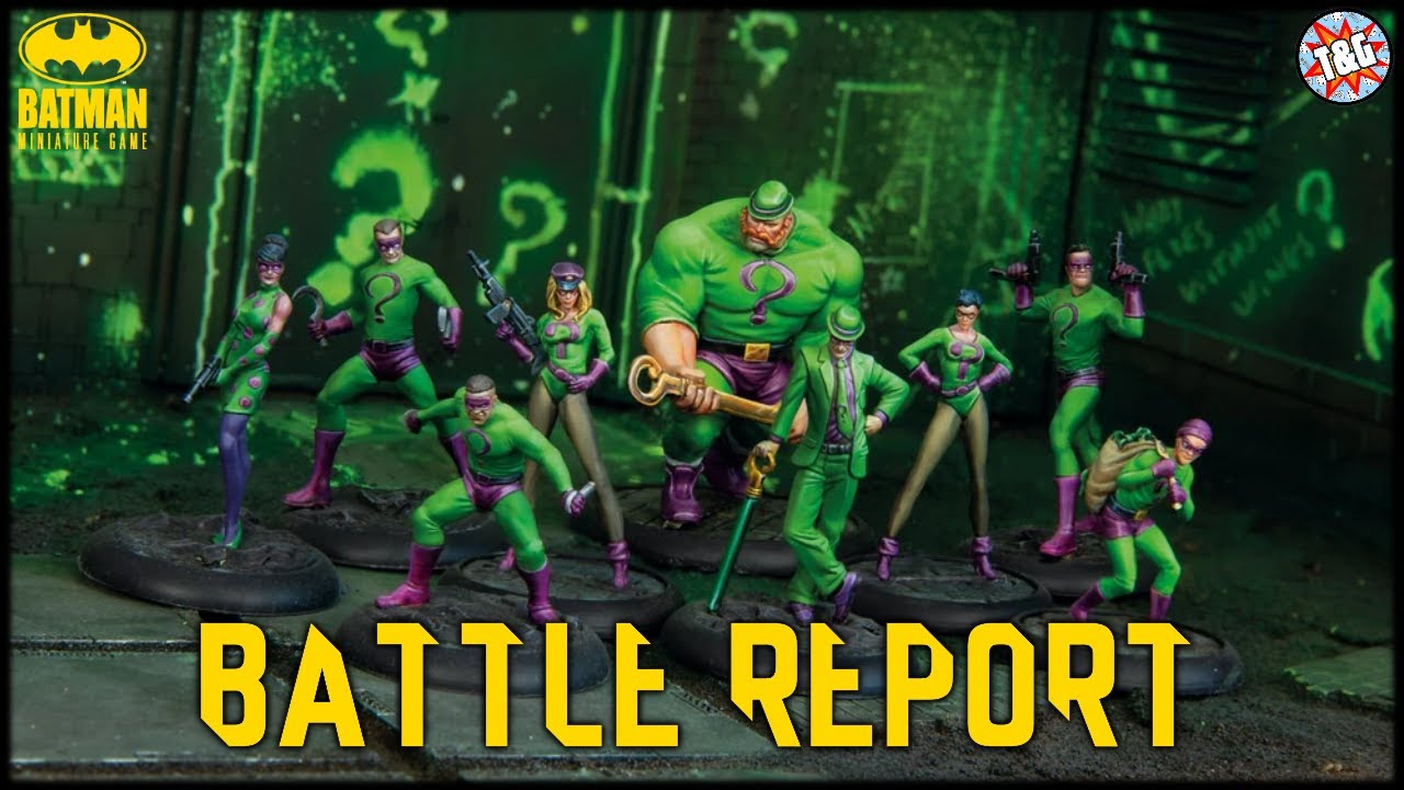 Batman Miniature Game: Battle Report [Riddler vs. Joker] - YouTube
