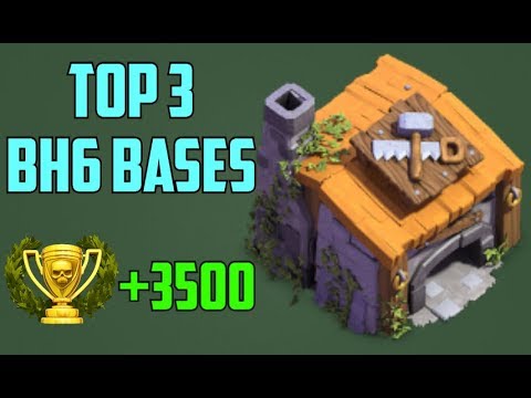 Top 3 Builder Hall 6(BH6)Bases w/ Replay 2017 |Best Builder Base 6 ...