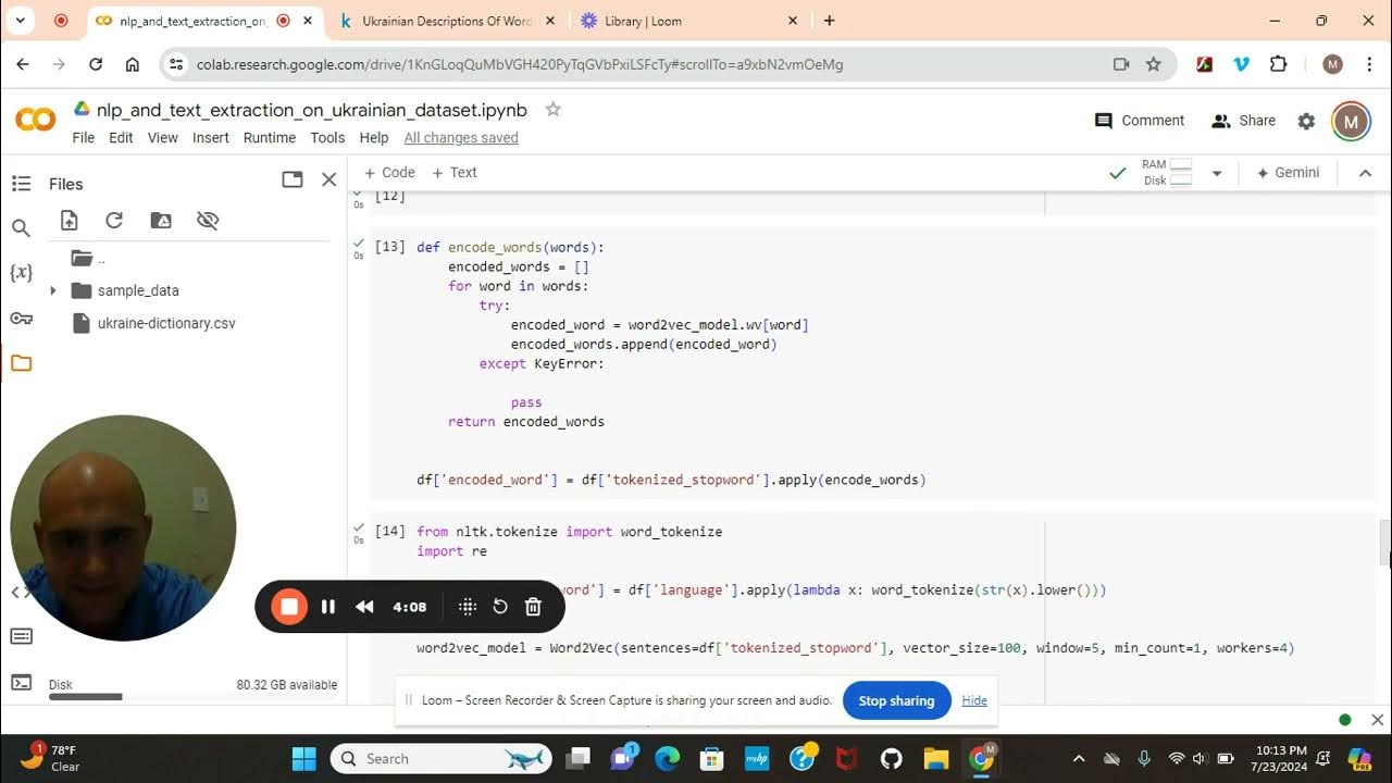 With NLP detect languages, find keywords, etc in the Ukrainian description of words data from ...