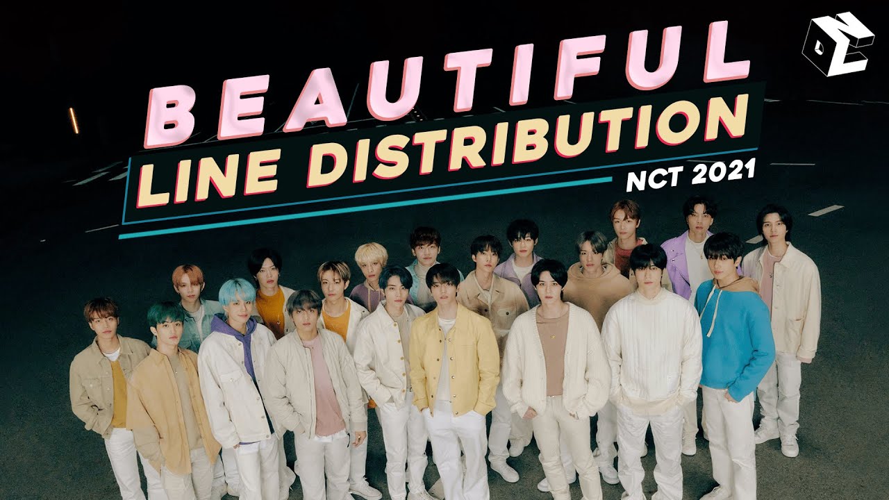 NCT 2021 'Beautiful' - Line Distribution (Color Coded Bars) - YouTube