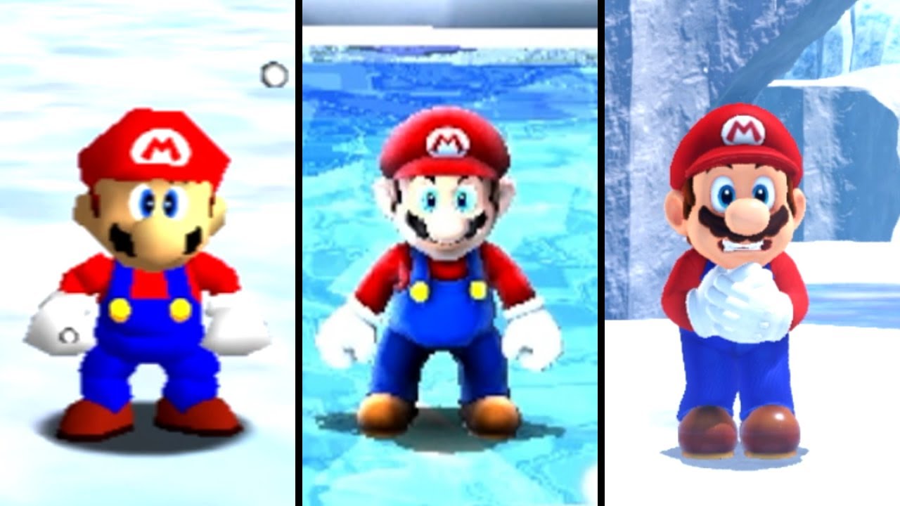 Evolution of Snow Levels in 3D Super Mario (1996-2022) - YouTube