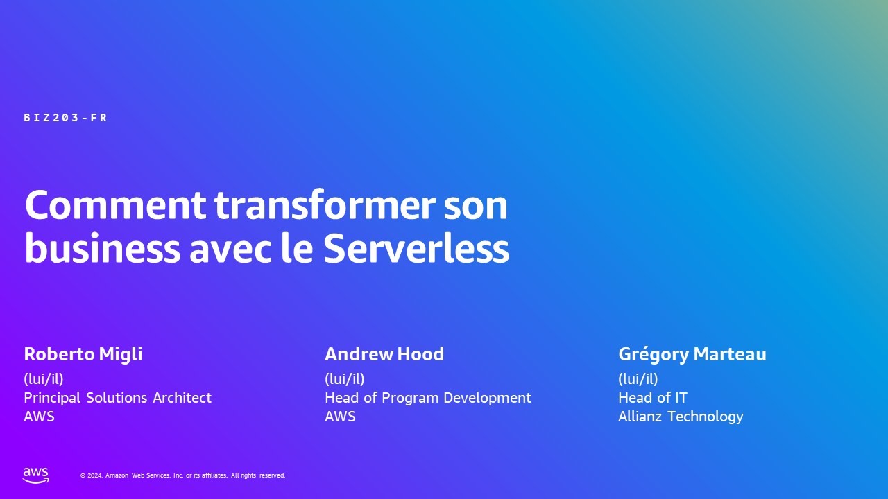 AWS Summit Paris 2024 - Comment transformer son business avec le ...