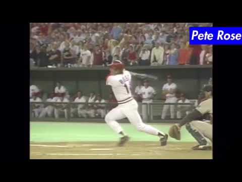 Pete Rose Left Side Swing - Hit #4192 - YouTube
