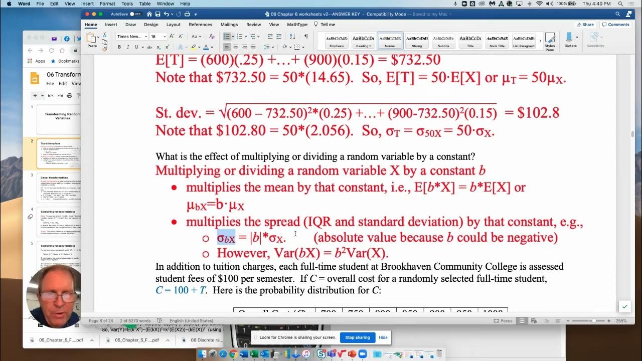 06 Transforming random variables - YouTube