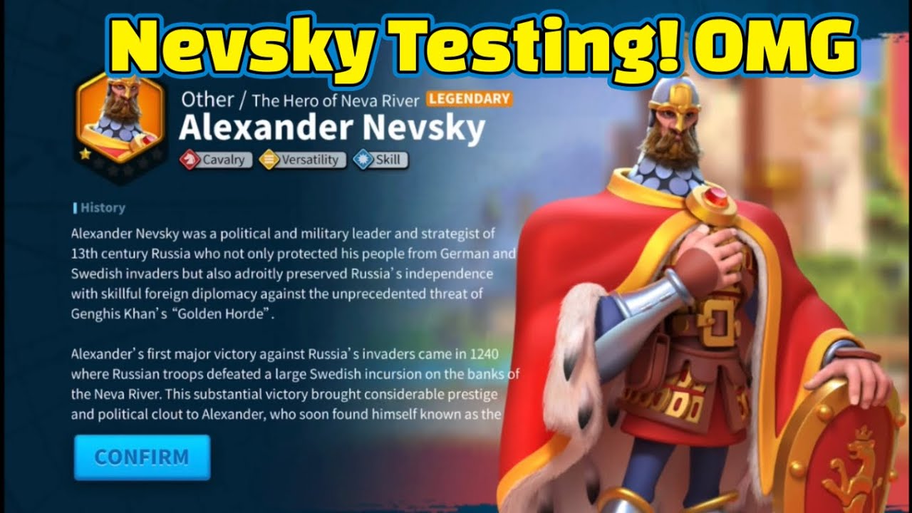 New Meta Nevsky Field Tests | Rise of Kingdoms - YouTube