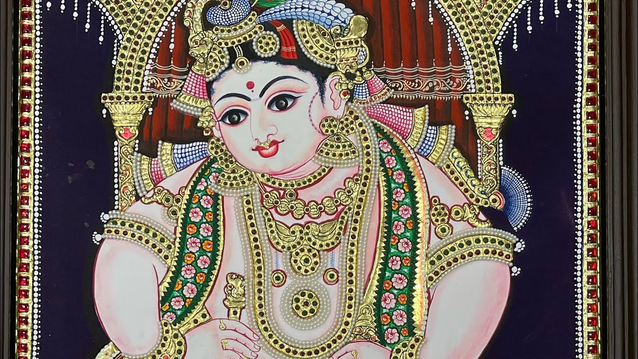 Vithoba krishna Tanjore Painting |Balaji tanjore art gallery | WhatsApp ...