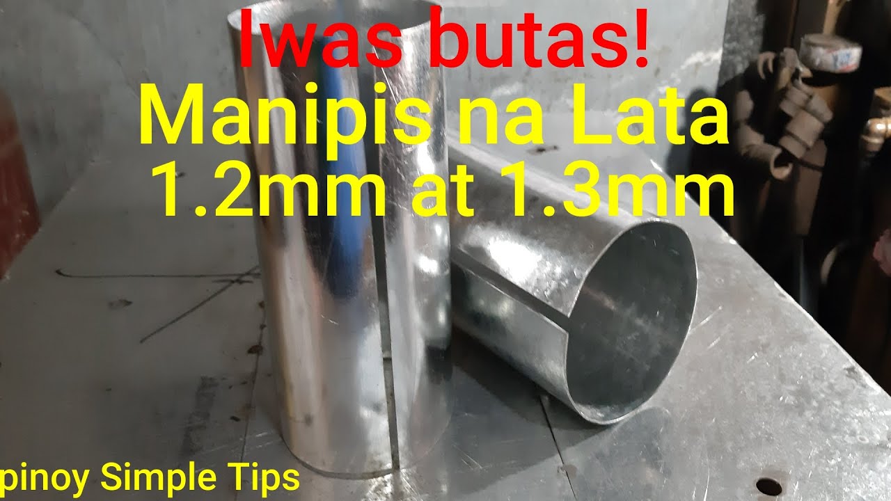 Paano Magwelding ng Manipis na Lata (1.2mm at 1.3mm straight welding ...
