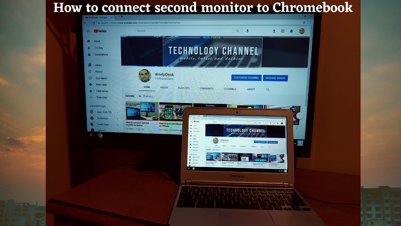 How to use a Chromebook as a desktop computer - YouTube