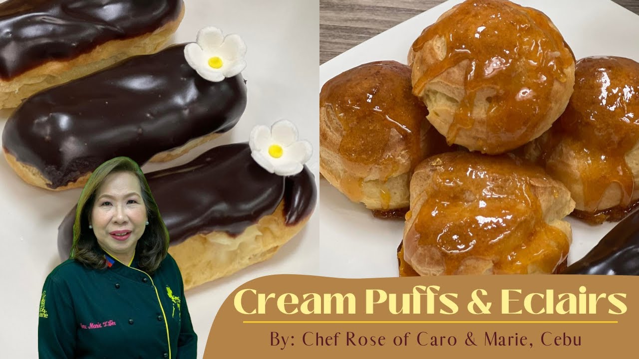 Classic Cream Puffs and Eclairs - YouTube