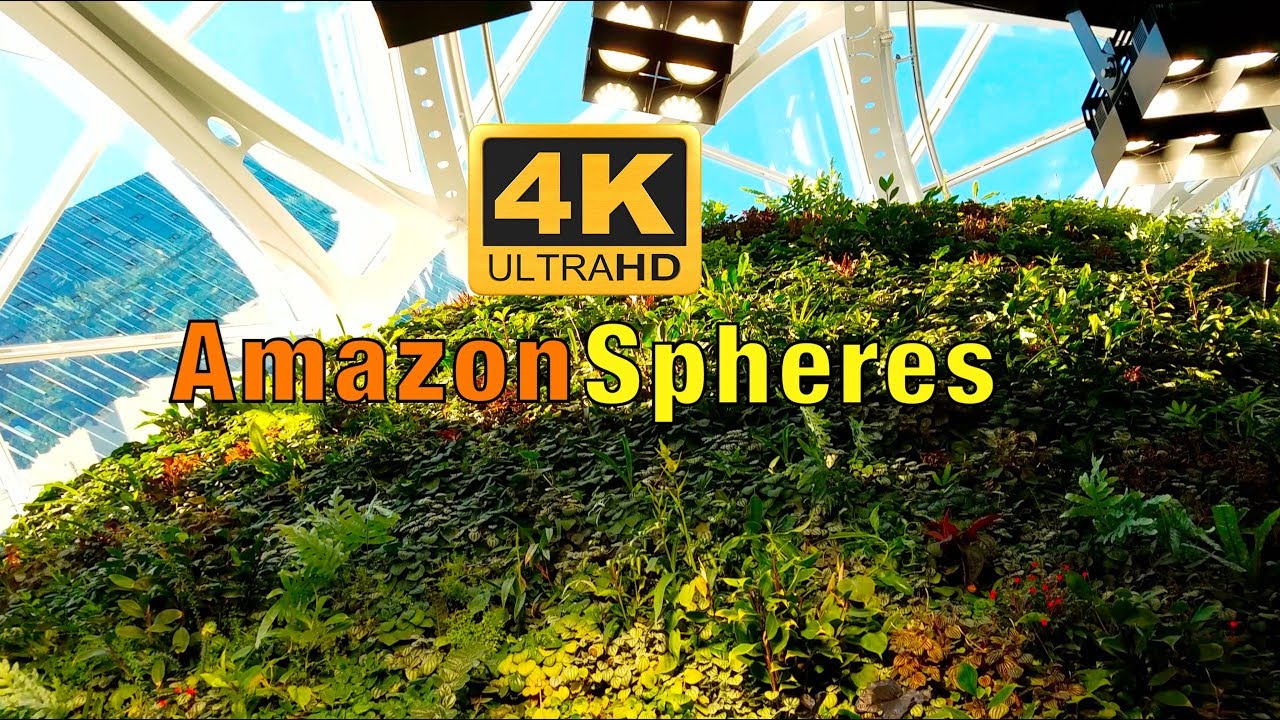 Amazon Spheres Seattle USA 4K UHD - YouTube