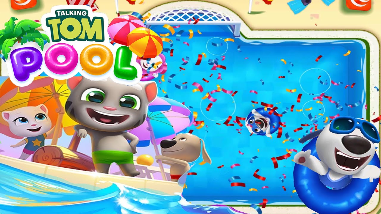 Talking Tom Pool - (Android & iOS), level 64- 72 - YouTube