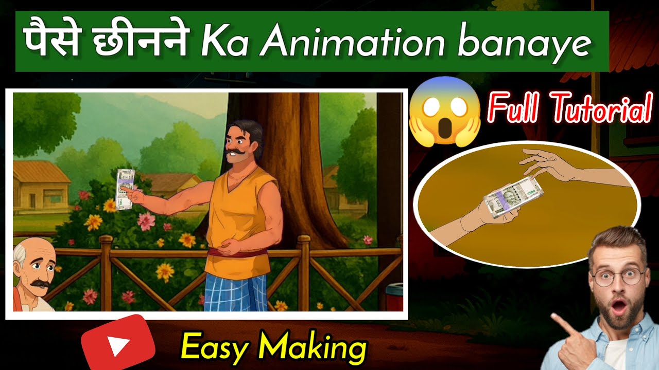 पैसे छीनने ka animation kaise banaye || Cartoon Animation kaise banaye 😲 - YouTube