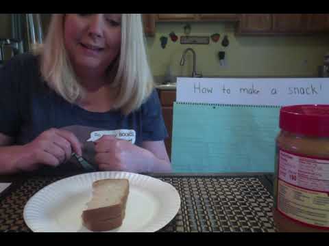 How to make a snack writing - YouTube