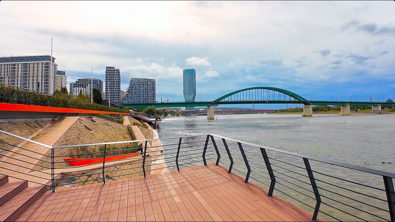 Belgrade Riverside Walk (with ambient drone) Belgrade, Serbia 4K - YouTube