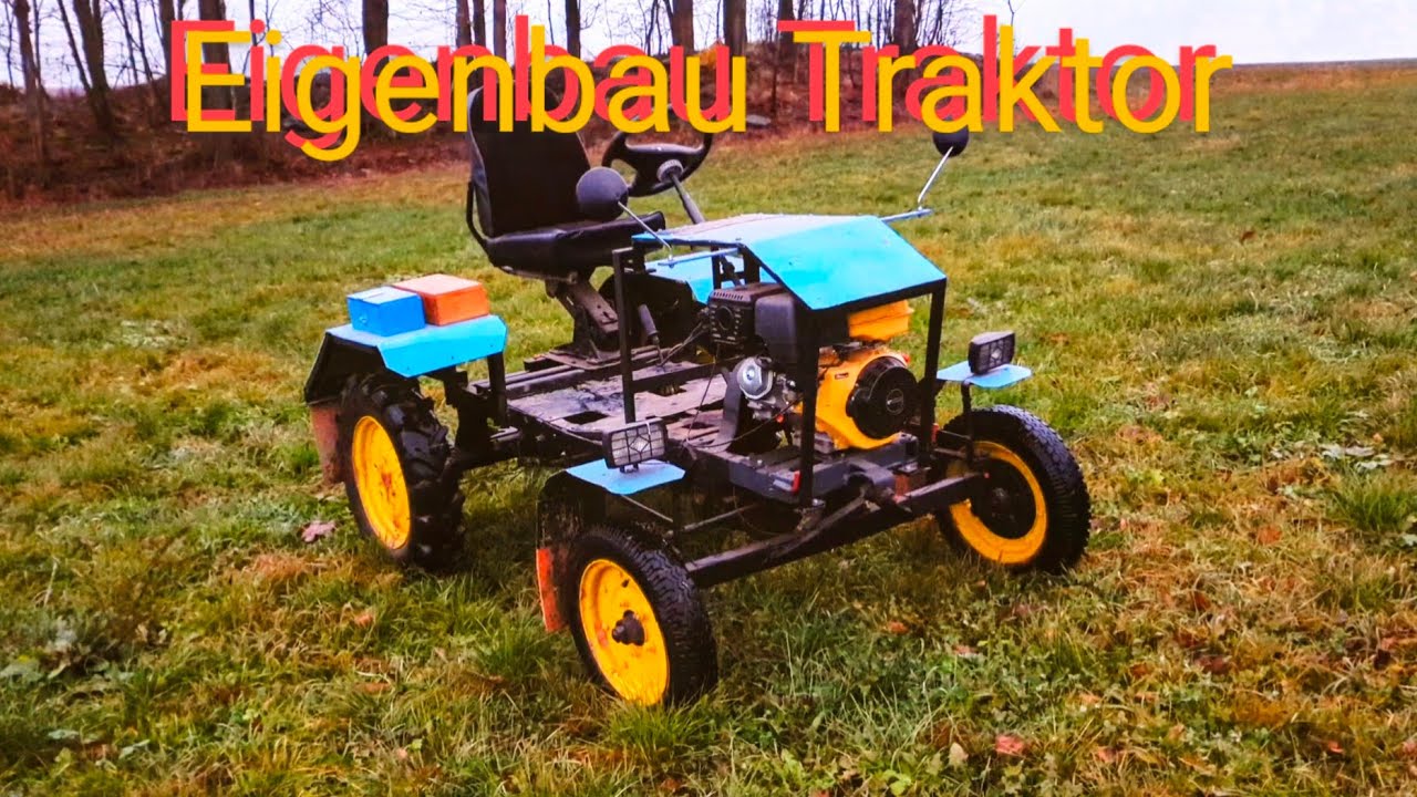 Alter Eigenbau Traktor, DIY homemade Tractor - YouTube