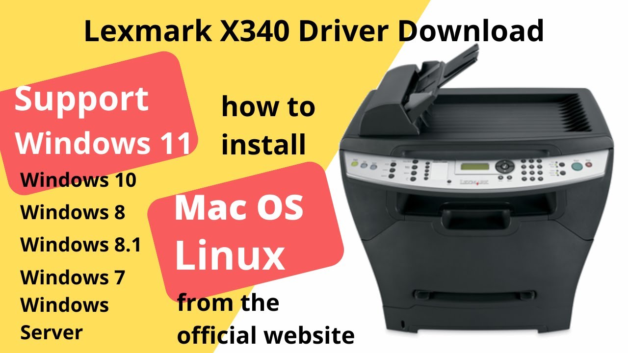 Lexmark X340 Driver Download and Setup Windows 11 Windows 10 - YouTube