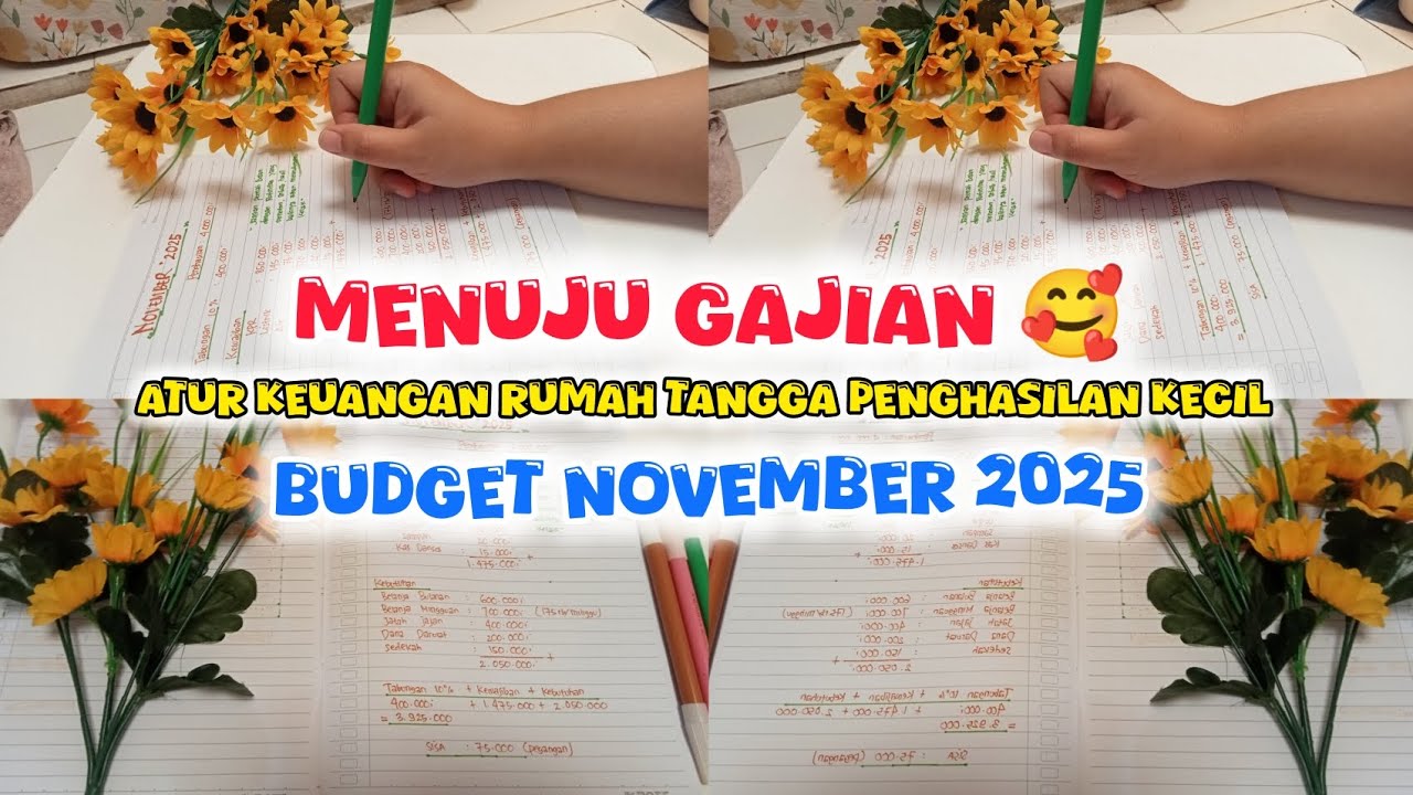 BUDGET NOVEMBER 2025‼️|ATUR PENGHASILAN KECIL RUMAH TANGGA SELAMA ...