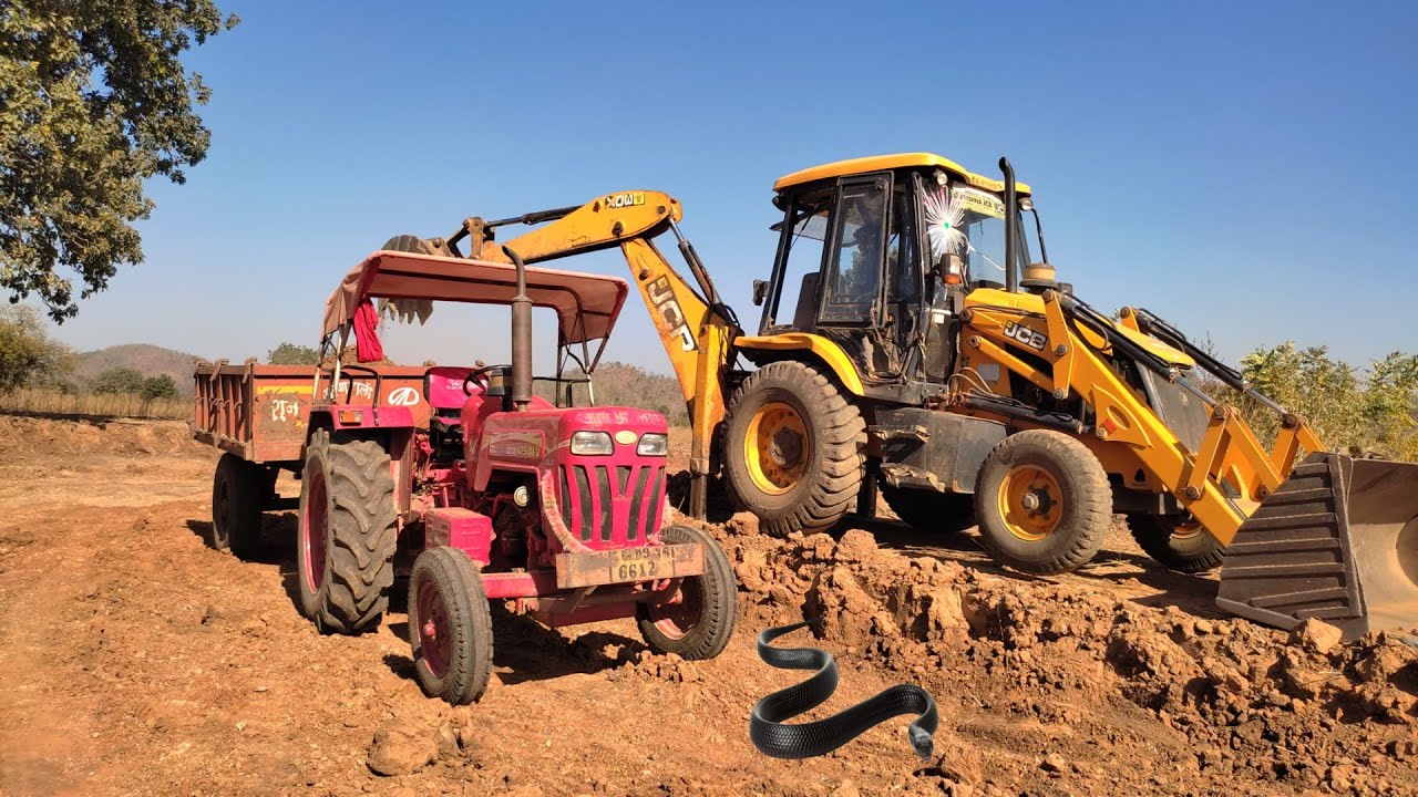 New JCB 3dx Machine Loading Murum In Eicher tractor and Mahindra tractors | tractor video ...