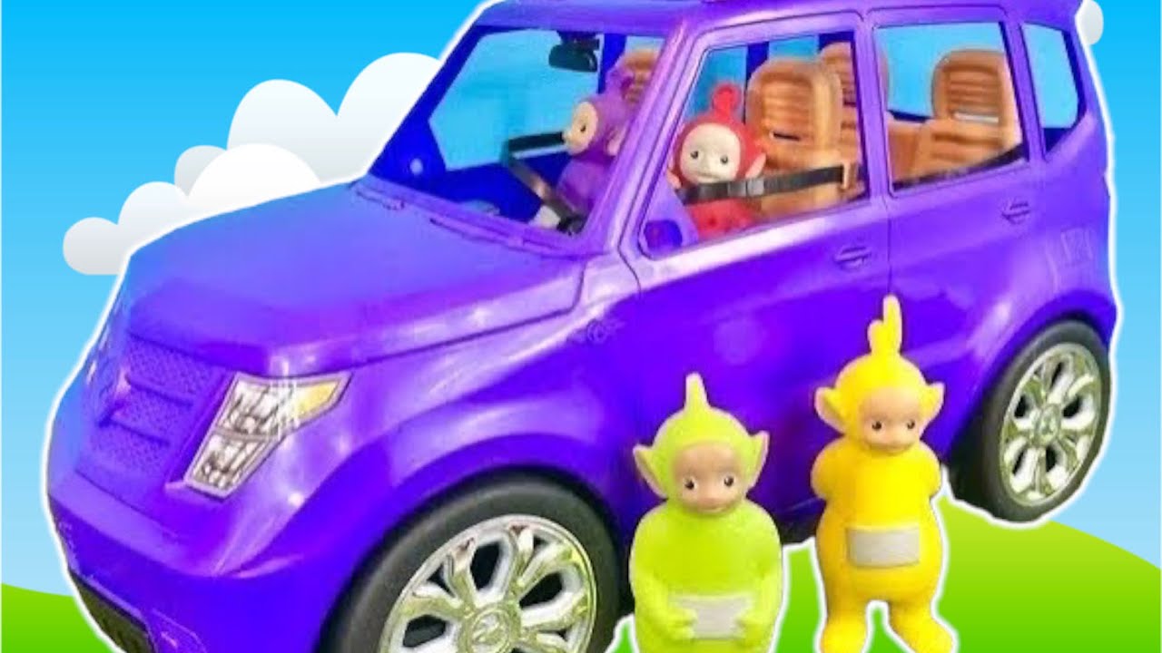 Car Trip! Farm Animals Learning Fun with Teletubbies Toys - YouTube