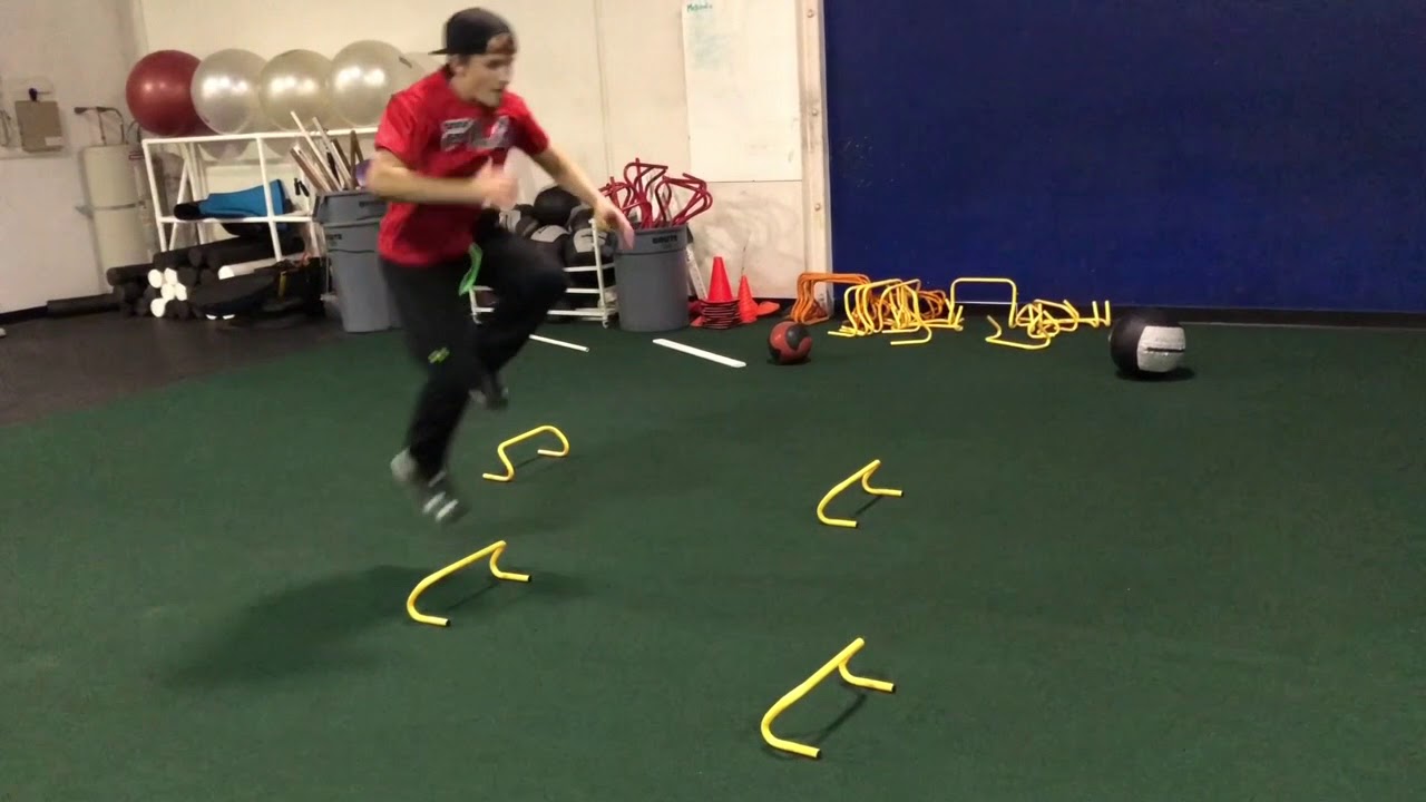 Hurdle Jump-lateral bound - YouTube