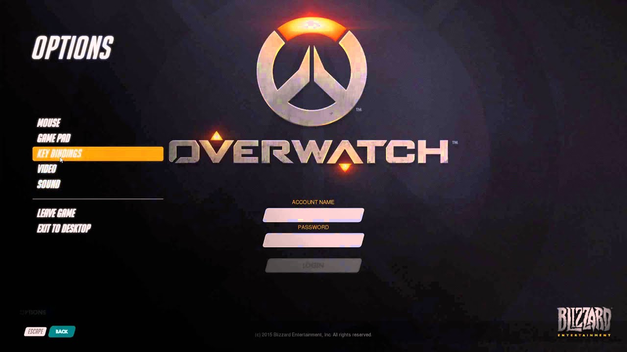 Overwatch Beta Settings & Login Screen Preview - YouTube