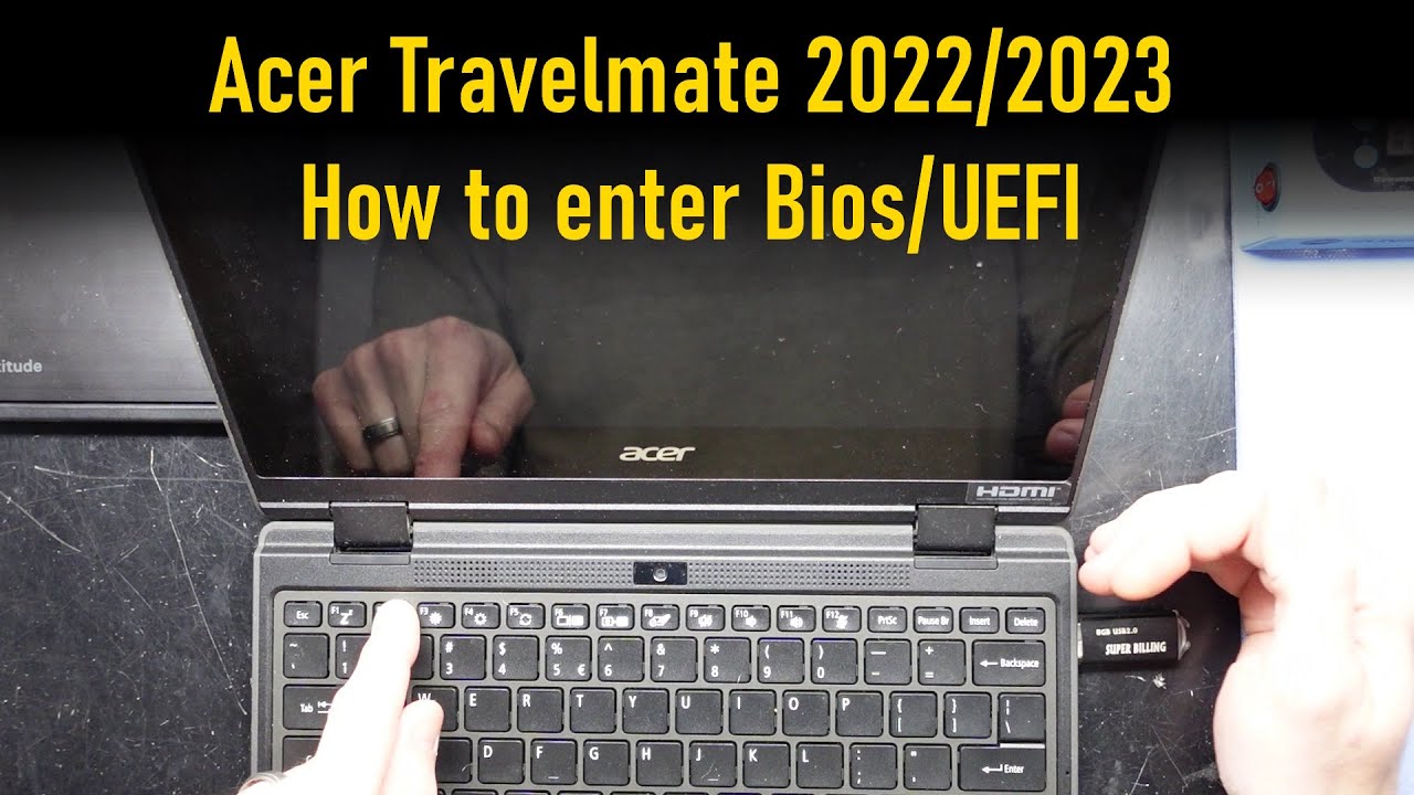 Acer Travelmate, How to enter bios 2022/2023 - YouTube