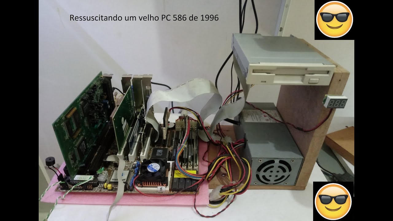 Ressuscitando um velho PC 586 de 150Mhz e com 32MB Ram - YouTube
