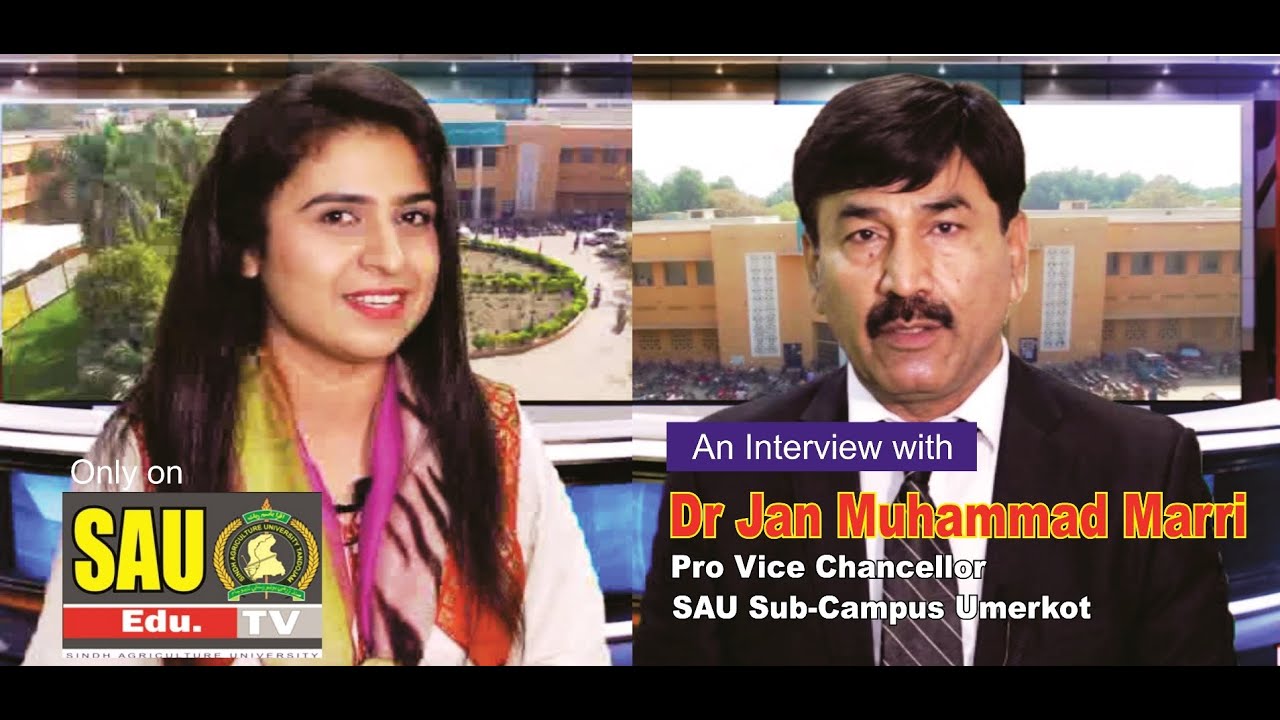 Interview with Dr. Jan Muhammad Marri, Pro Vice Chancellor | SAU Sub ...