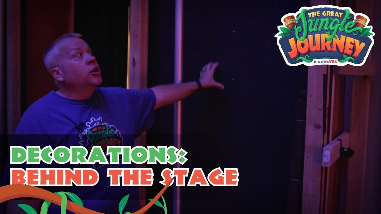 Behind the Main VBS Stage | The Great Jungle Journey VBS: Decorations ...