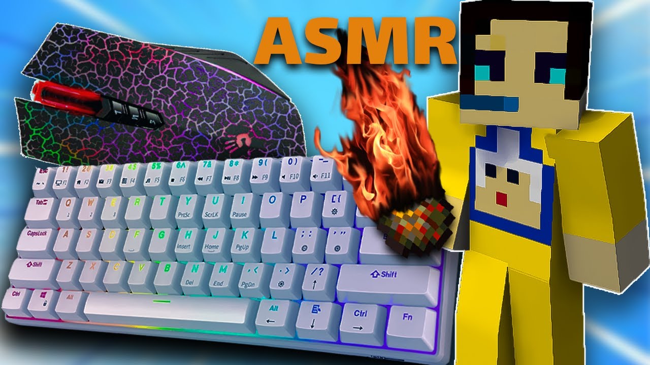Keybord + Mouse ASMR Sounds | Hypixel Bedwars - YouTube