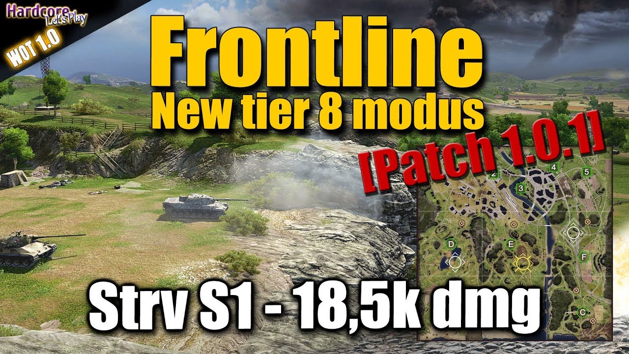 WOT: Frontline mode, 18k dmg, Strv S1, WORLD OF TANKS - YouTube