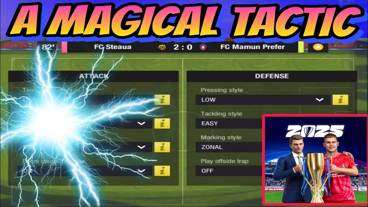 A Magical All out Attack Tactics in Top Eleven 2025 - YouTube