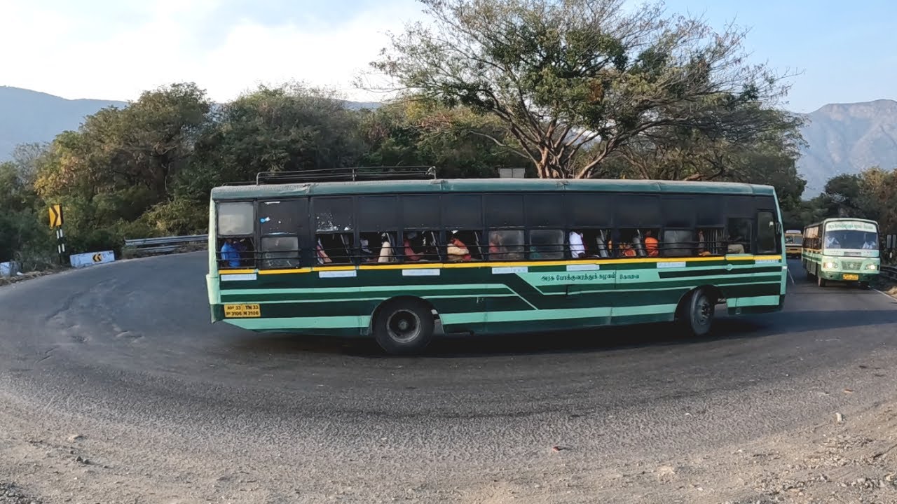 Two Govt Bus And Lorry Car Turning 2/27 Dhimbam Hills Driving Road ...