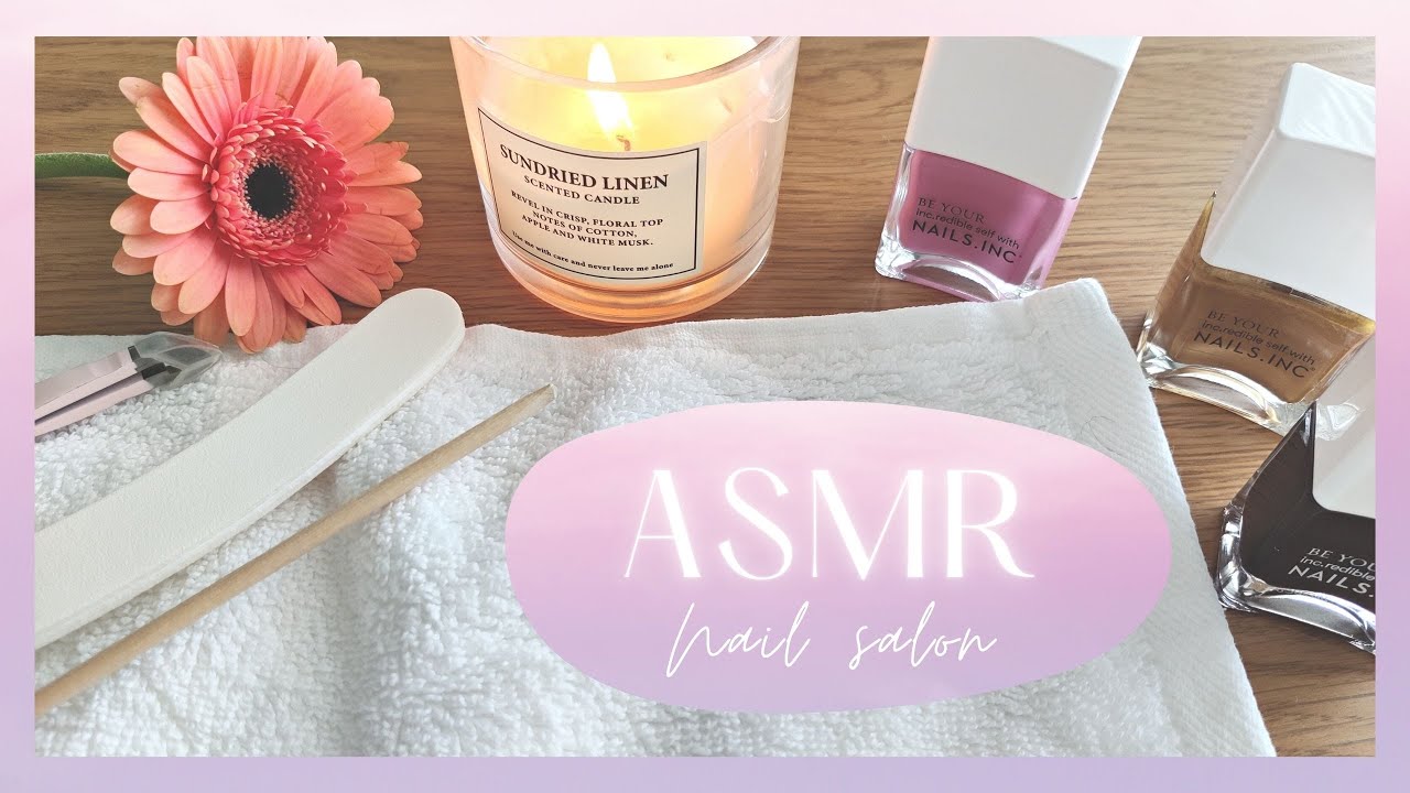 ASMR | Doing your nails🌸| Tingly and relaxing manicure - YouTube