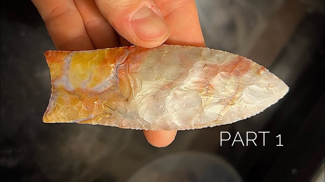 Flint-Knapping: Flint Ridge Clovis (Part 1) - YouTube
