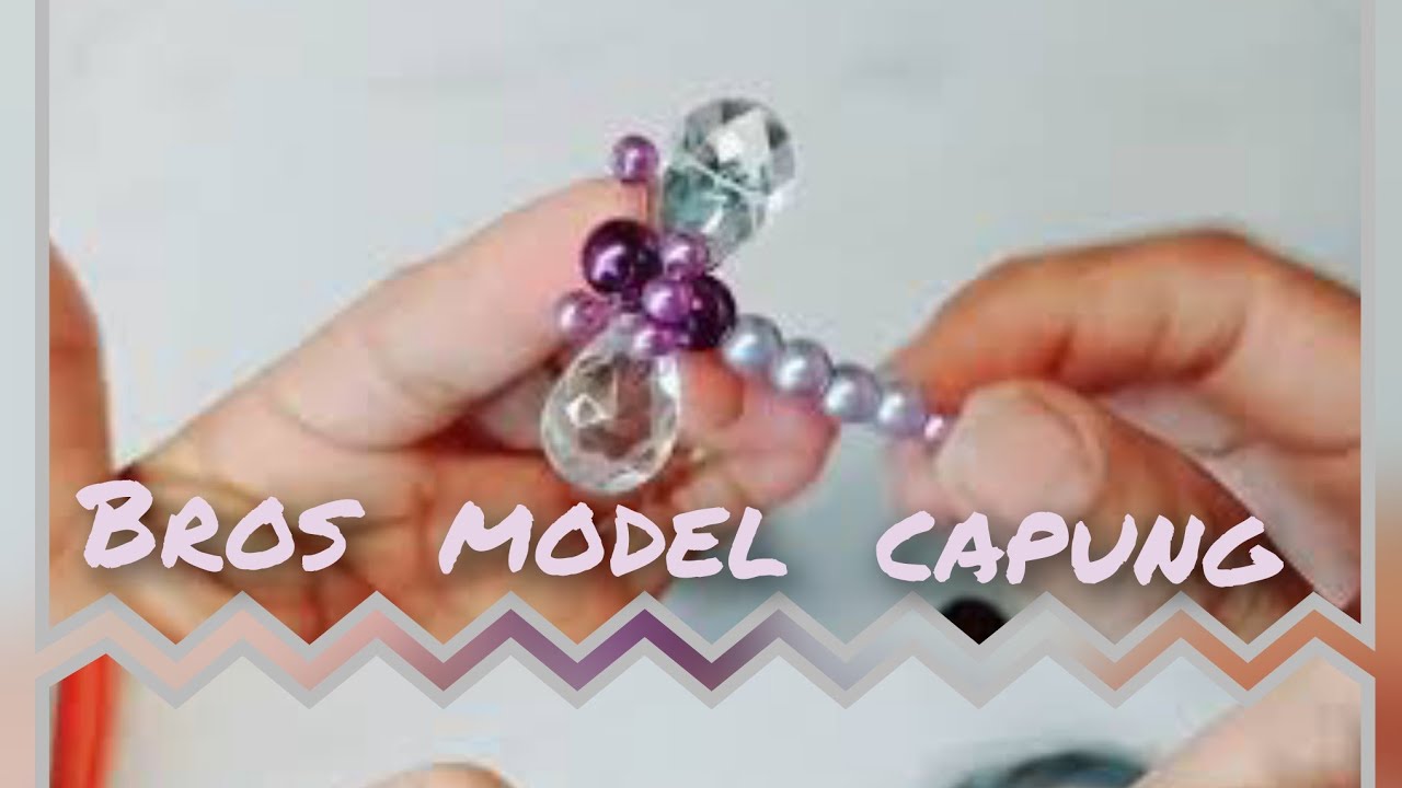 Cara membuat bros model capung - YouTube