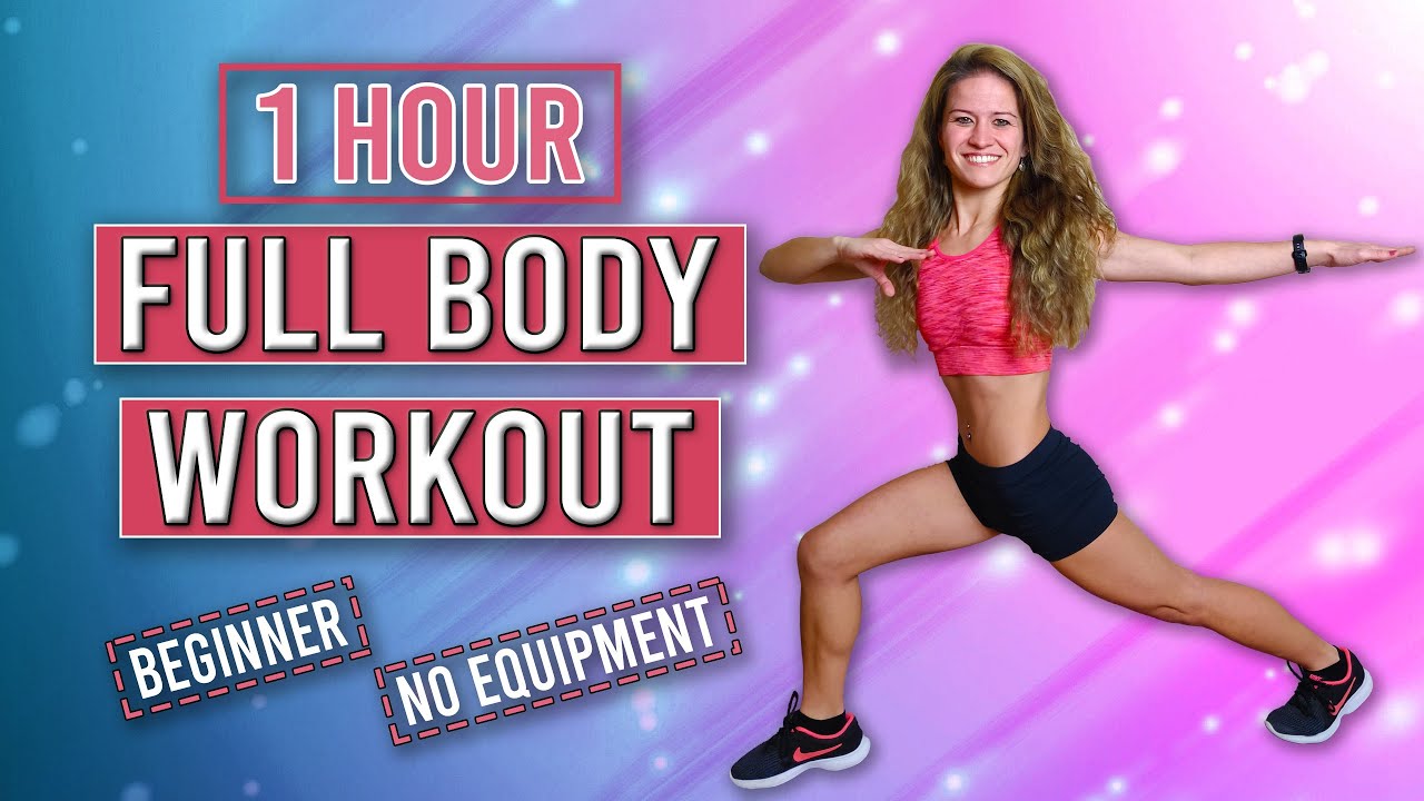 1 hour FULL BODY workout at home [Beginner friendly; NO jumping ...