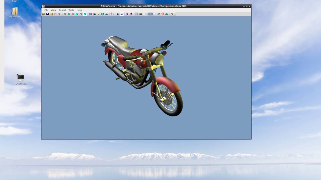 Linux Debian Jessie A3dsViewer: export 3DS Max to HTML5 - YouTube
