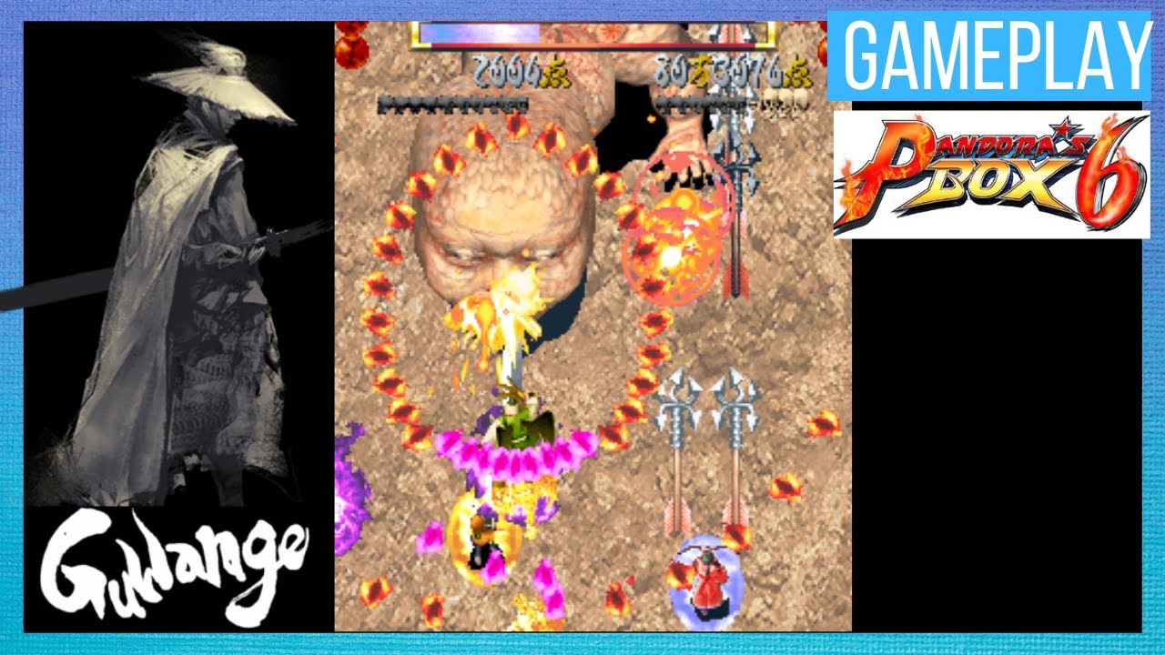 🕹 GUWANGE Cave/Atlus arcade gameplay (pandora's box 6) Tate mode Shmup ...