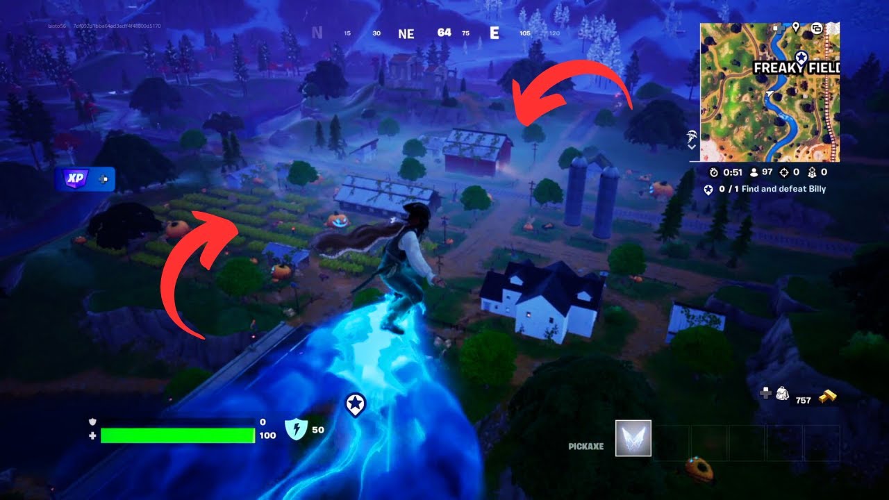 Landing At Freaky Fields #fortnite - YouTube