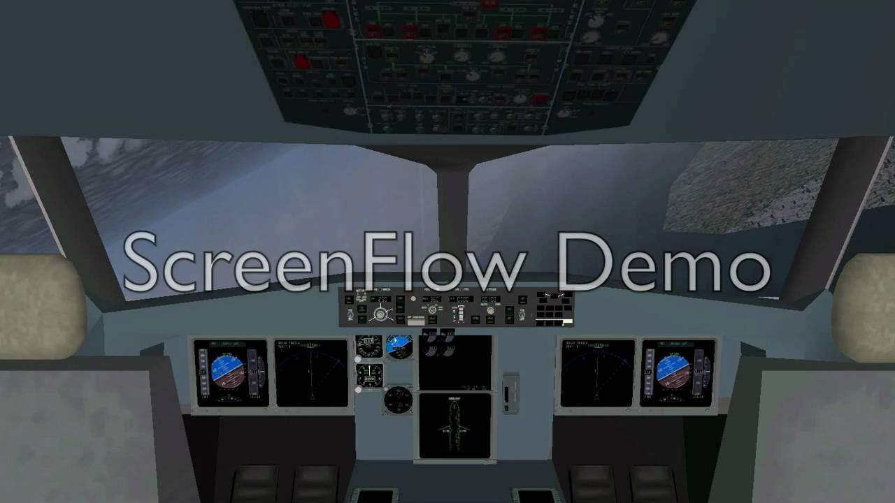 Testing out ScreenFlow using FlightGear: an A340-600 flight from EDDF ...