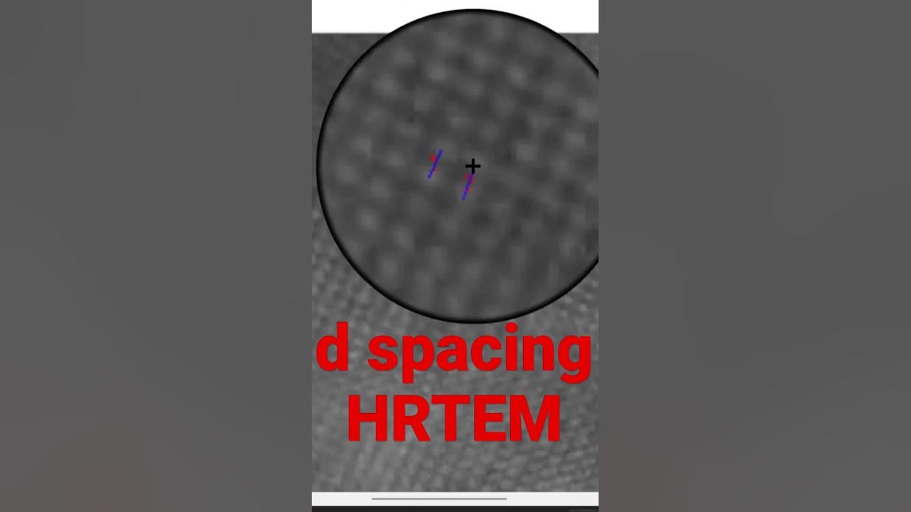 Calculate d spacing from HRTEM images - YouTube