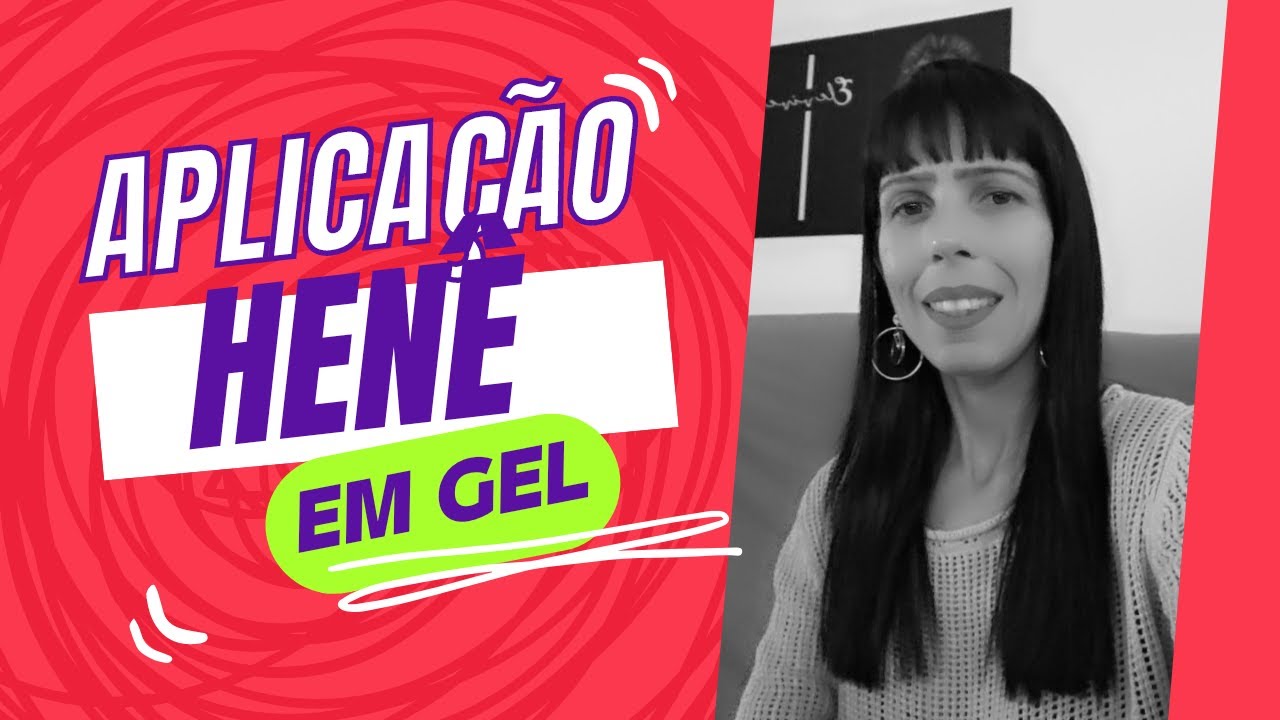 Aplicação de henê em gel 💓 - YouTube