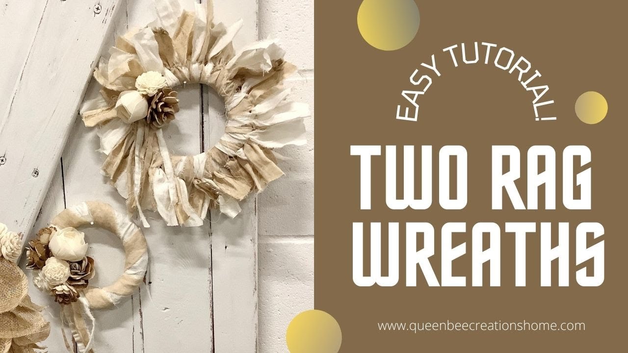 Mini Rag Wreaths How to - YouTube