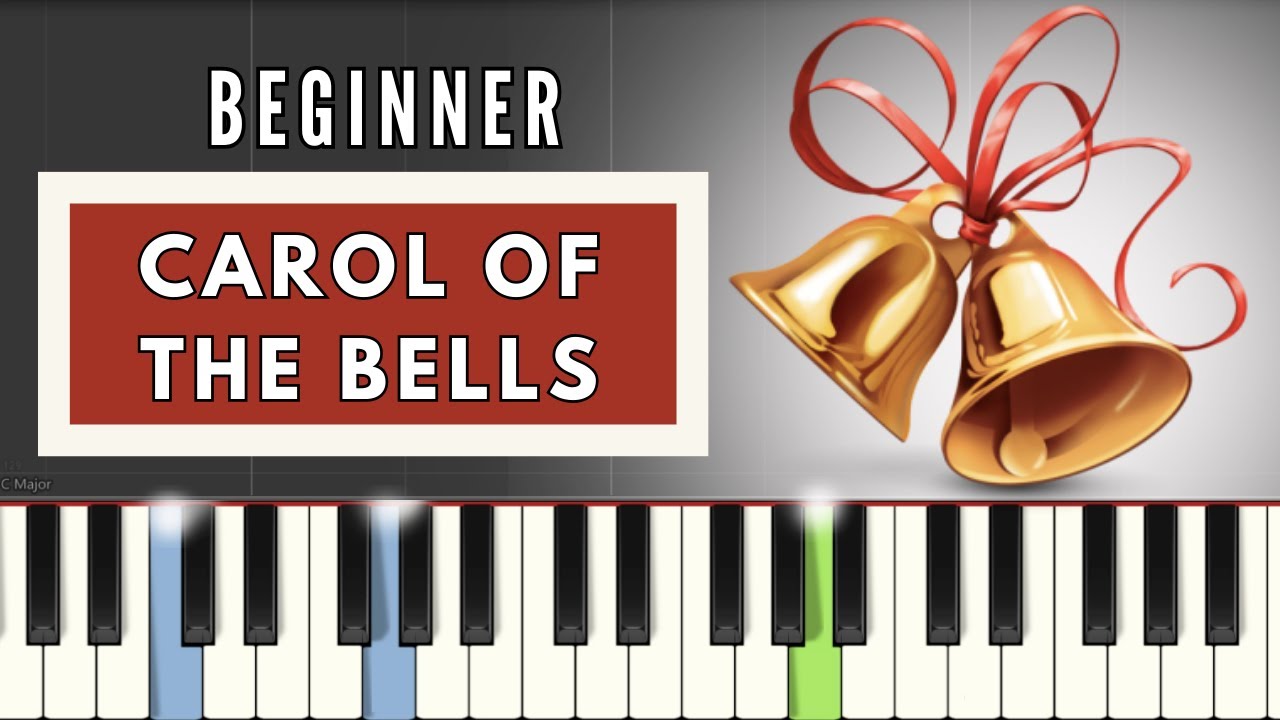 Mykola Leontovych - Carol Of The Bells | BEGINNER | Easy Piano Tutorial ...