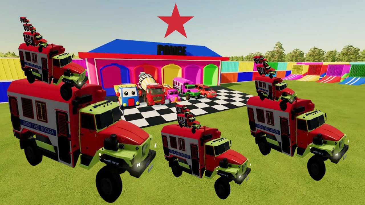 TRANSPORTING MIXER TRUCK, CEMENT TRUCK & ROLLER COMPACTOR WITH TRUCK TO ...