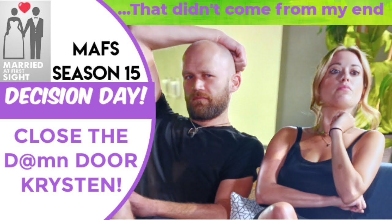 MAFS Season 15 Krysten and Mitch Decision Day Close the Darn Door ...