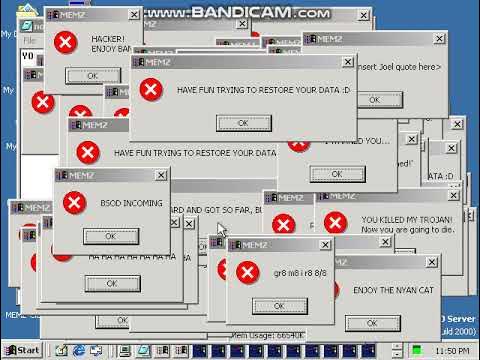 MEMZ Windows 2000 Advanced Server Beta 3 - YouTube